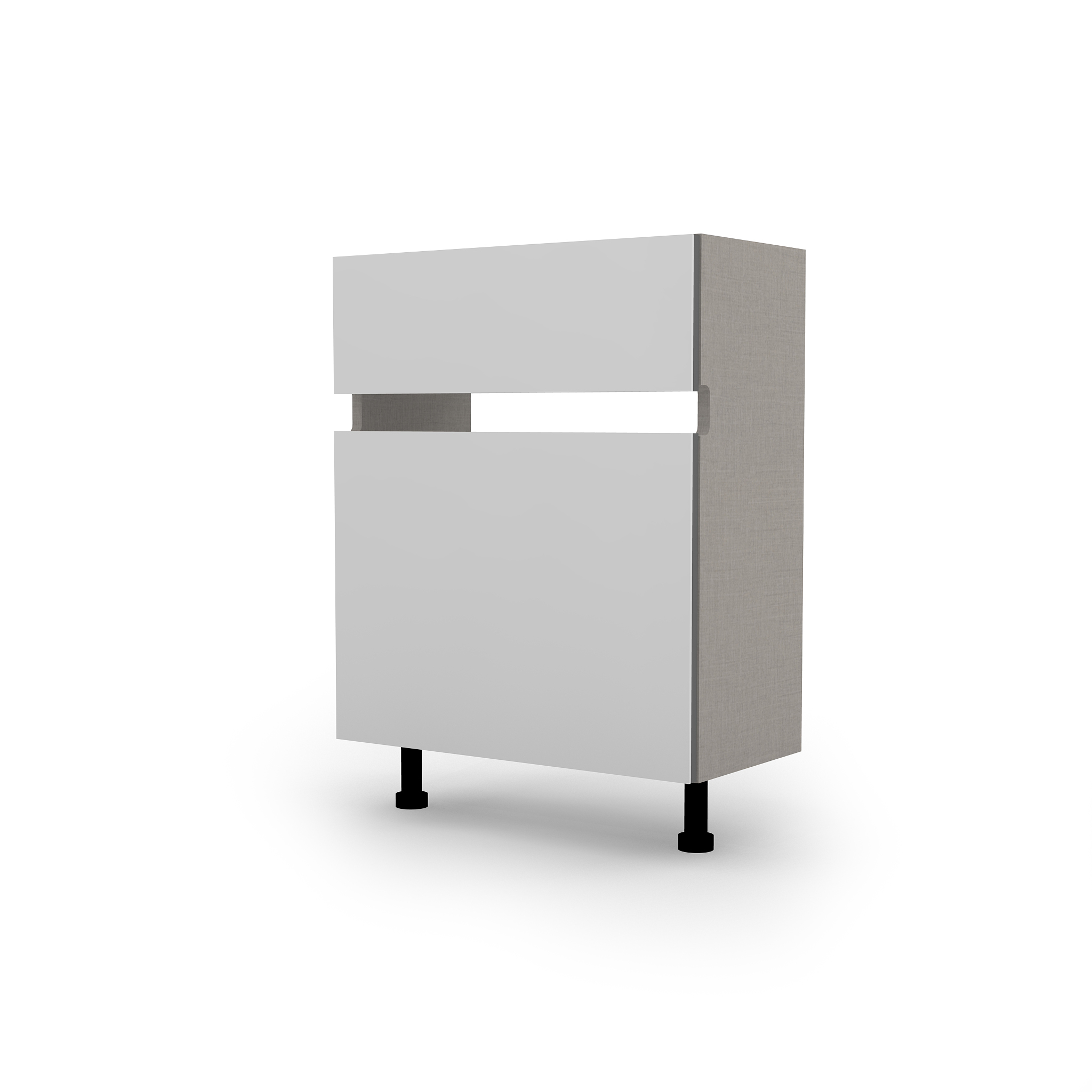 Bowland: 600 Base Unit Two Drawer Standard | Calypso Bathroom Furniture