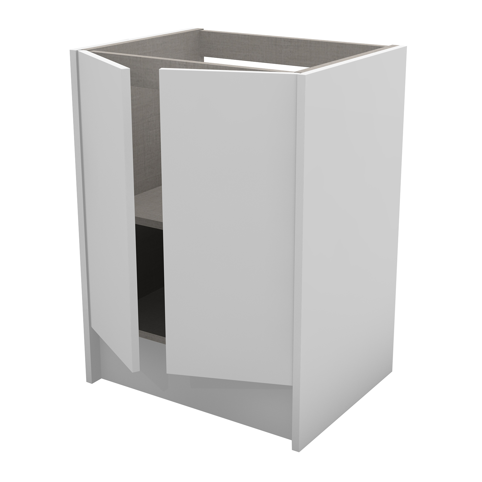 600 Vanity Unit Floor Standing Two Door Deep