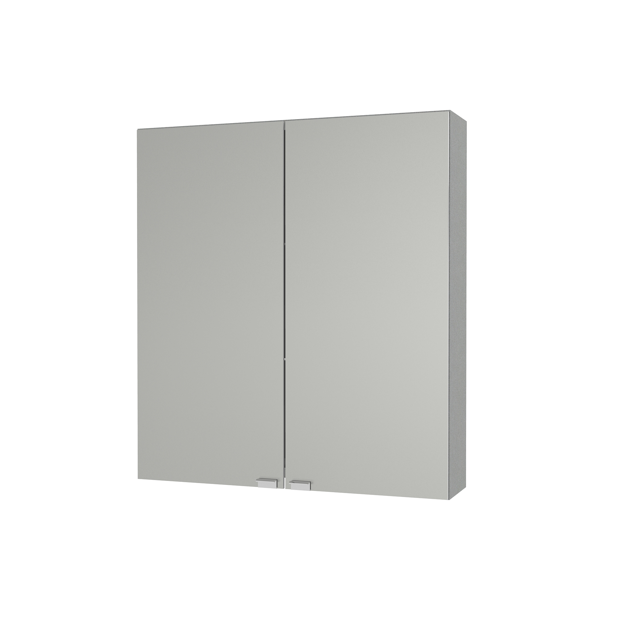 600 Wall Unit Two Door Slimline Mirrored