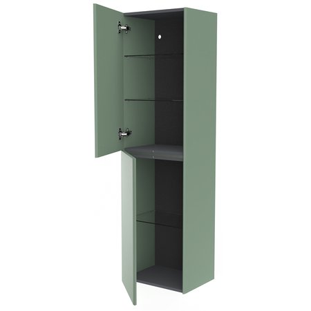 Isla: Isla Tall Wall Unit - Fern Green | Calypso Bathroom Furniture
