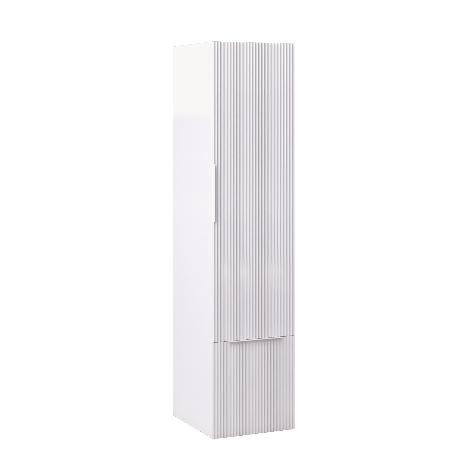 Tesima Tall Wall Unit and Drawer Fluted - Coral White | Calypso ...